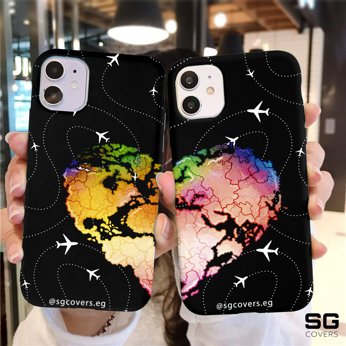 Colorful Hearts Couples Phone Cover – SG Covers