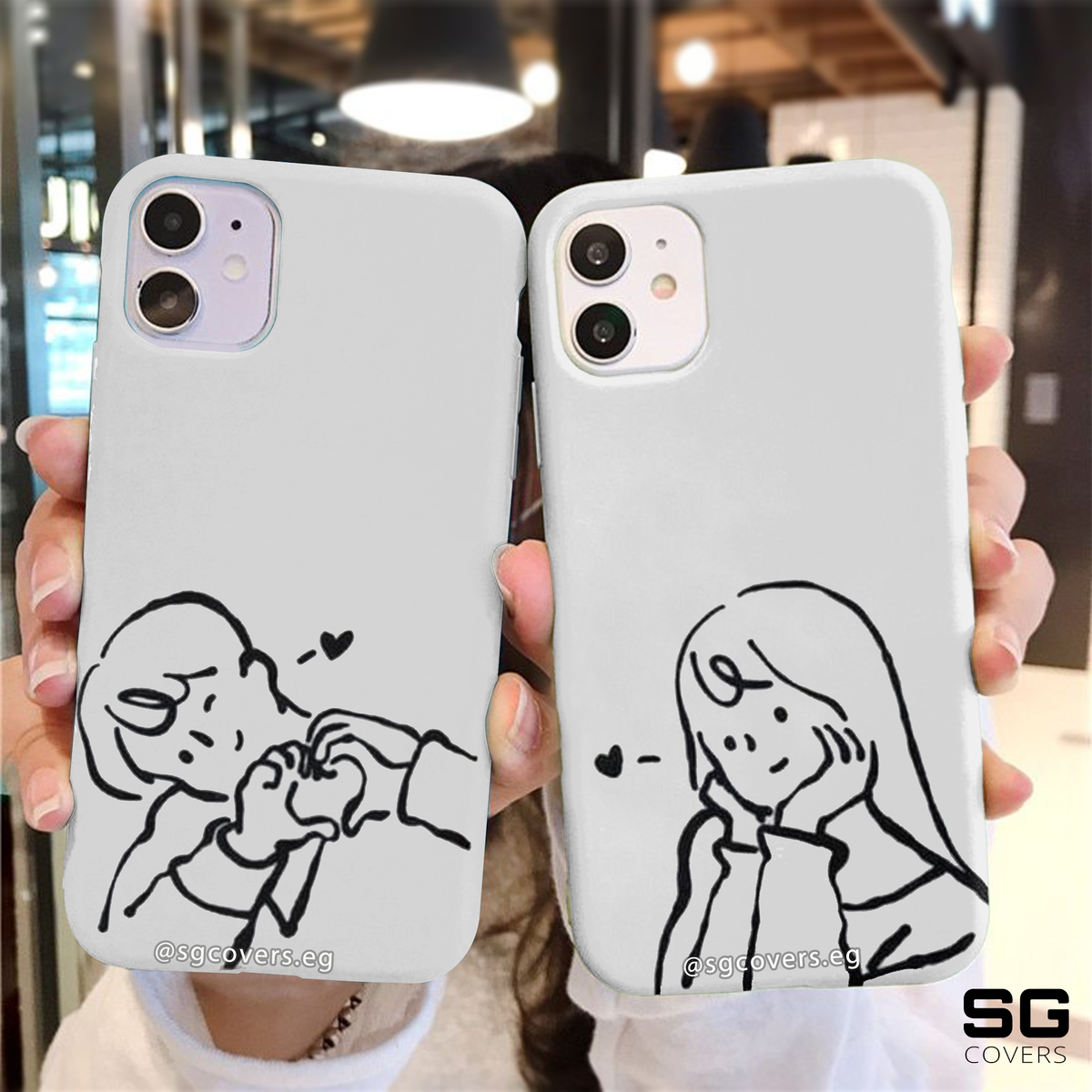 Cute Couples Phone Cover – SG Covers