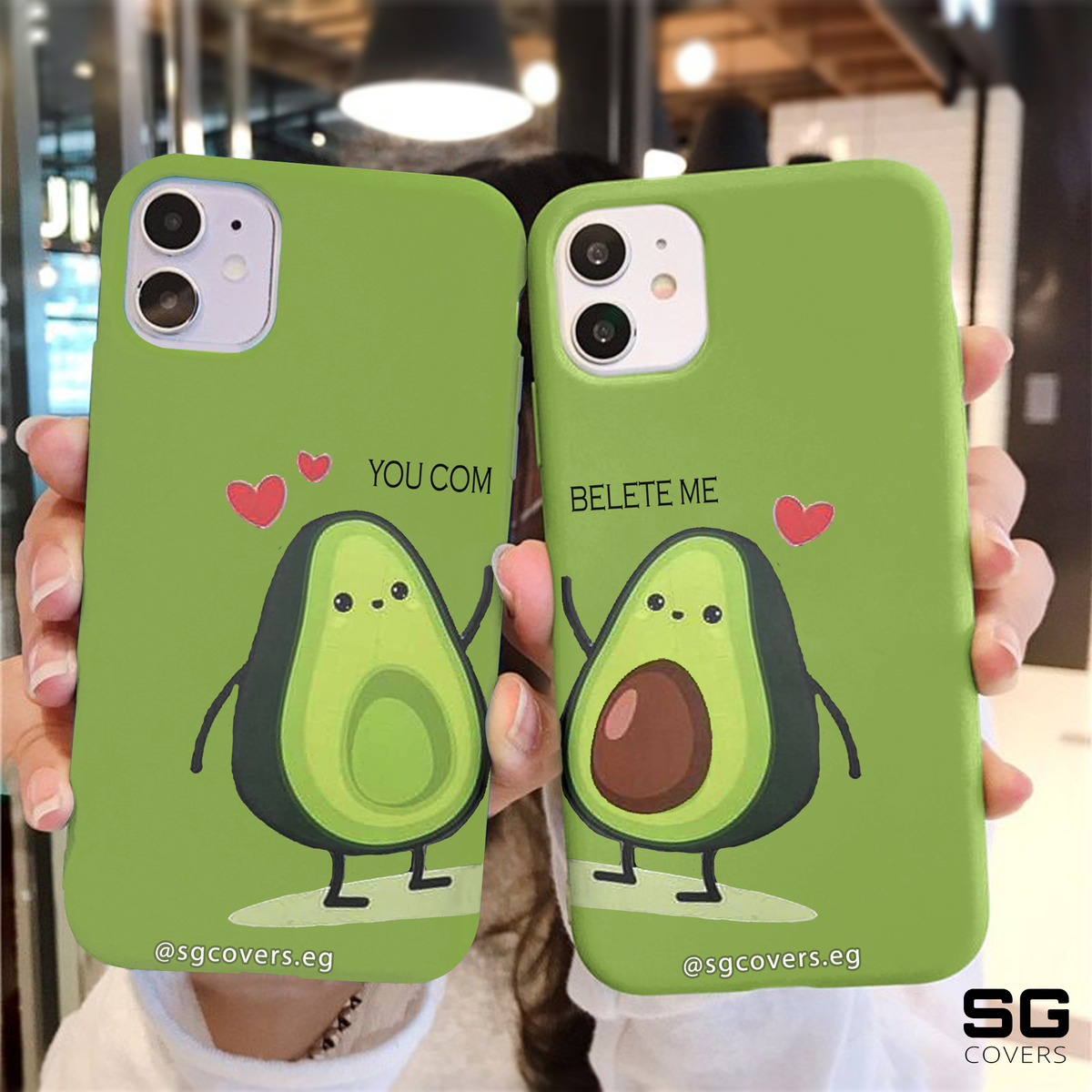 Cute Avocado Couples Phone Cover – SG Covers